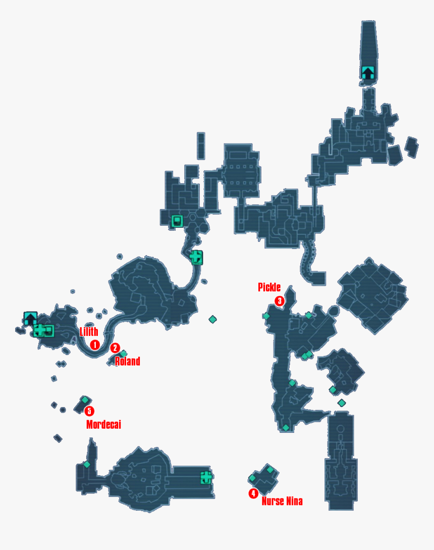 Borderlands Wiki - Map, HD Png Download , Transparent Png Image - PNGitem