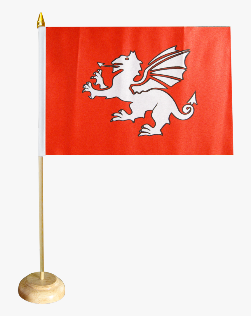 England White Dragon Table Flag - Flag, HD Png Download , Transparent ...