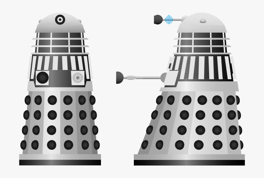 Death - Black And Silver Dalek, HD Png Download , Transparent Png Image ...