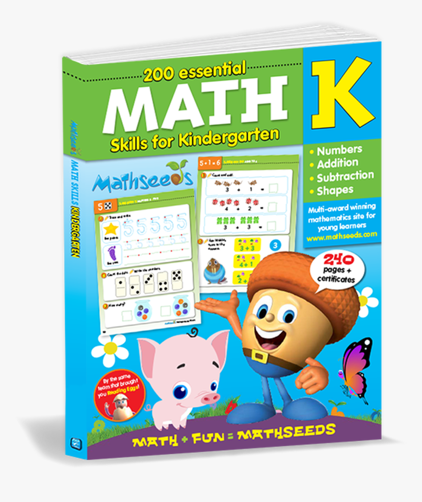 200 Essential Math Skills For Kindergarten - Mathseeds, HD Png Download ...