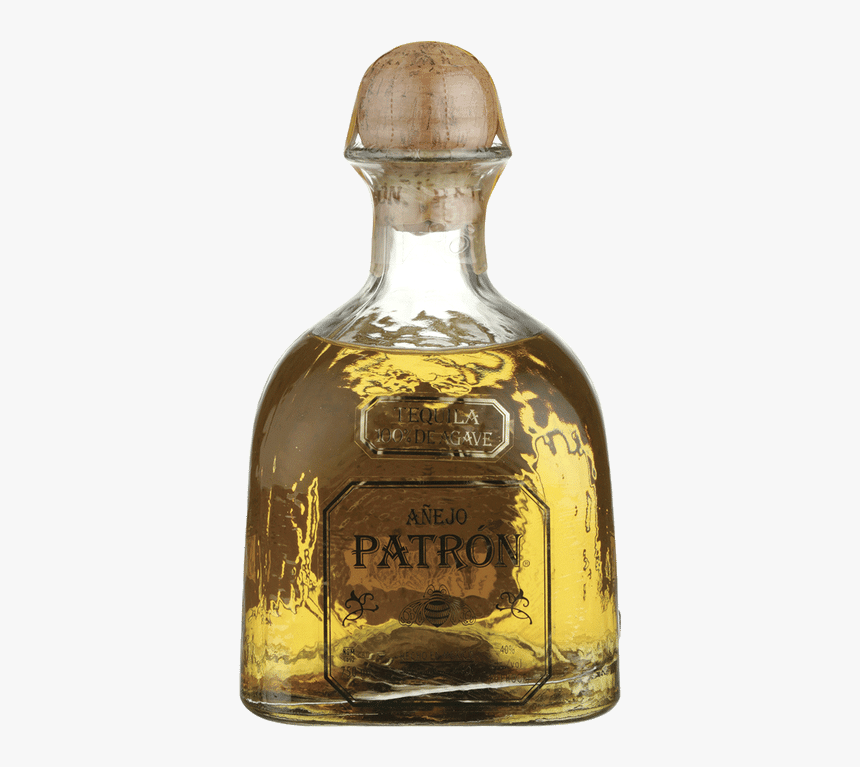 Patron Anejo - Glass Bottle, HD Png Download , Transparent Png Image ...