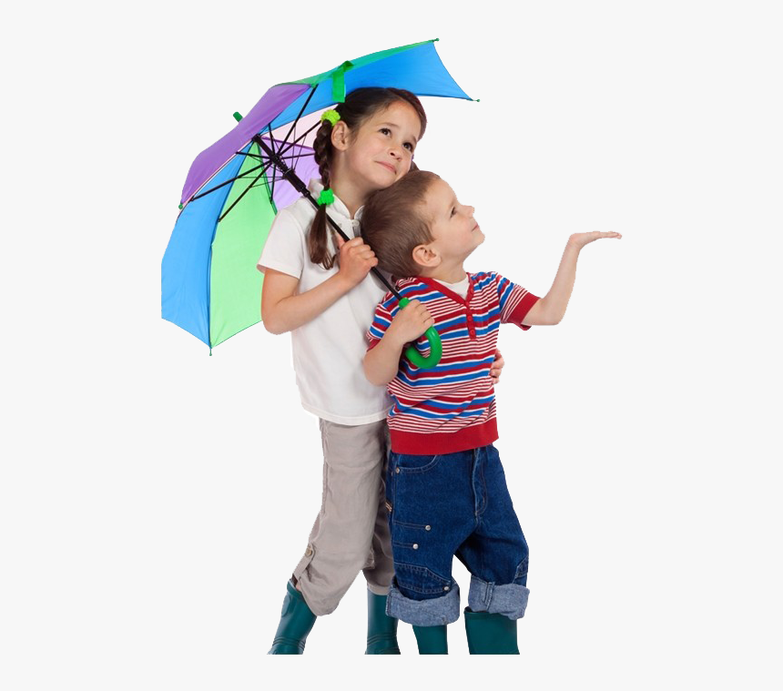 Kids Playing Png Hd Quality - Kids With Umbrella Png, Transparent Png ...