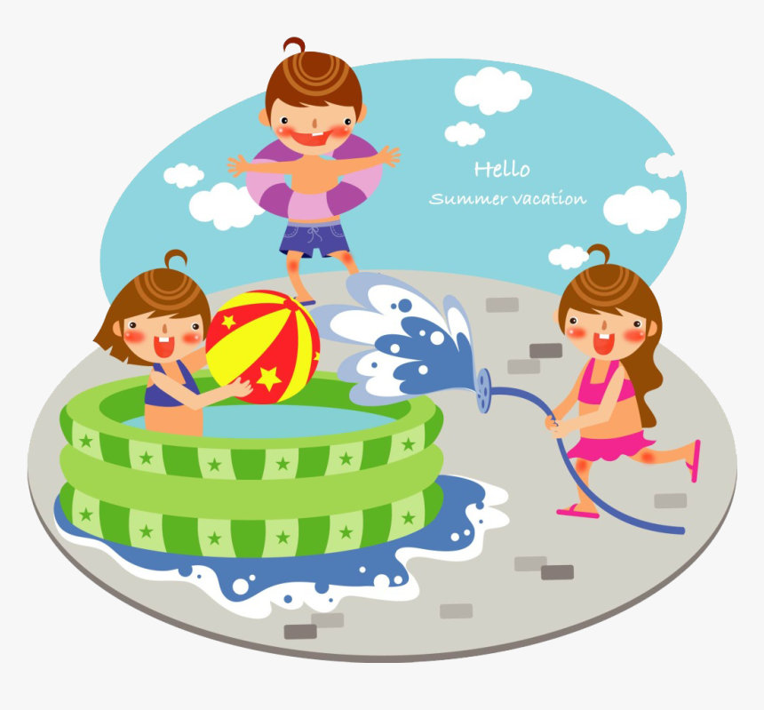 Pool Child Clip Art Children Transprent Png - Swimming Day Art Clip ...