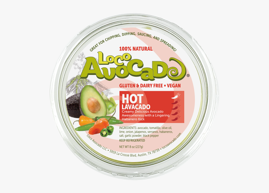 Loco Avocado Hot Lavacado - Avocado, HD Png Download , Transparent Png Image - PNGitem