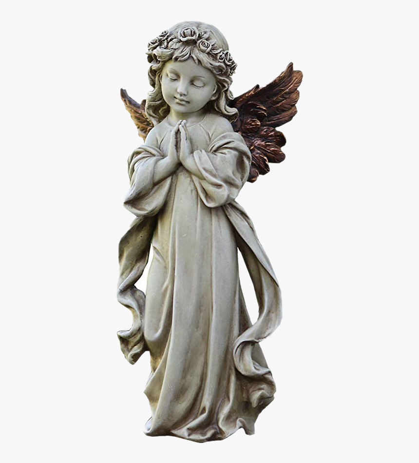 Angel Praying Transparent - Praying Angel Statue, HD Png Download ...
