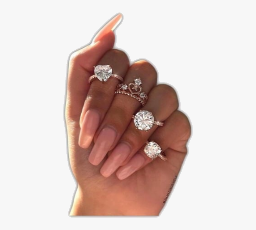 #7rings #arianagrande #png #hand #rich - Diamond Ring On Every Finger ...
