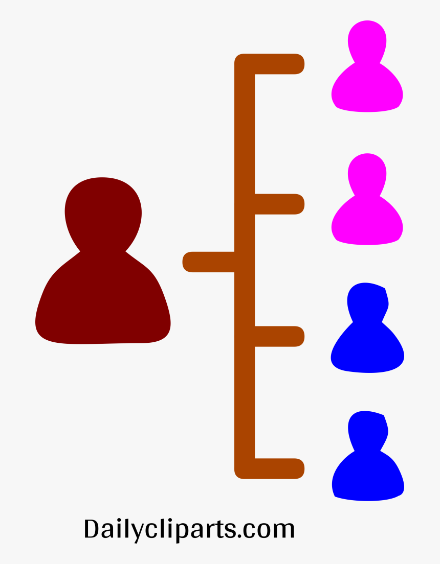 Boss 2 Male 2 Female Managers Office Hierarchy Icon, HD Png Download ...