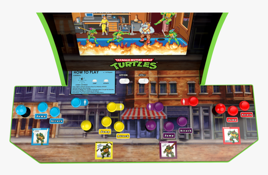 Arcade1up 4 Player Control, HD Png Download , Transparent Png Image ...