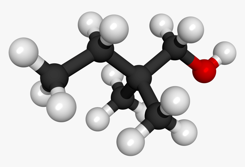 2,2 Dimethyl 1 Butanol 3d Ball - 1 4 Butanediol, HD Png Download ...