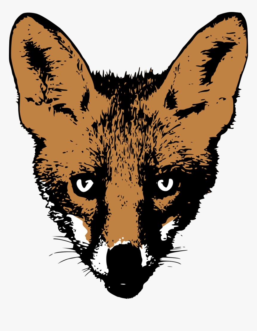 Fox - Face - Drawing - Fox Face Png, Transparent Png , Transparent Png ...