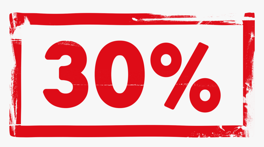 30 Percent Stamp Psd - Sign, HD Png Download , Transparent Png Image ...