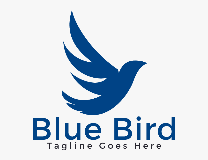 Blue Bird Logo Design - Graphic Design, HD Png Download , Transparent ...