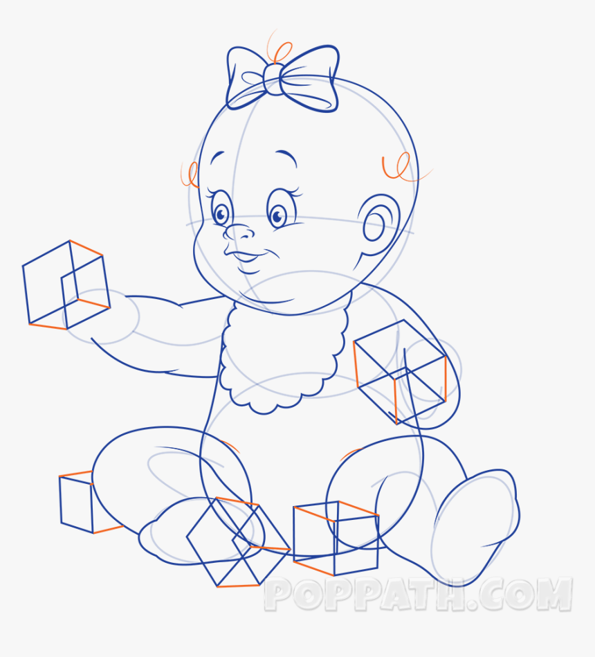 Draw A Baby Playing, HD Png Download , Transparent Png Image - PNGitem