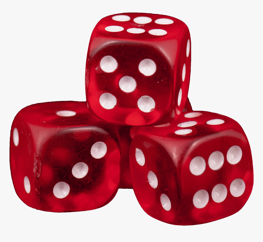 Three Red Dice - Dice Game, HD Png Download , Transparent Png Image ...