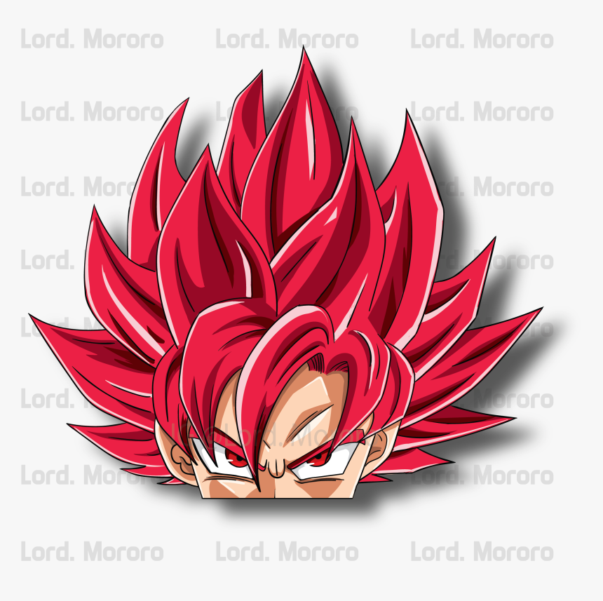 Image Of Saiyan-red - Illustration, HD Png Download , Transparent Png ...