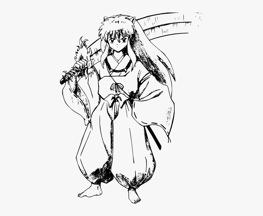 Printable Inuyasha, HD Png Download , Transparent Png Image - PNGitem