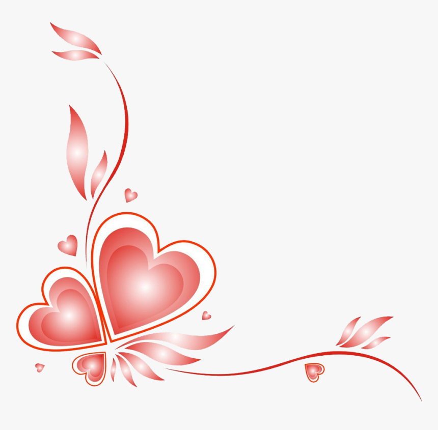 Heart Border Png Download - Transparent Love Heart Border, Png Download ...