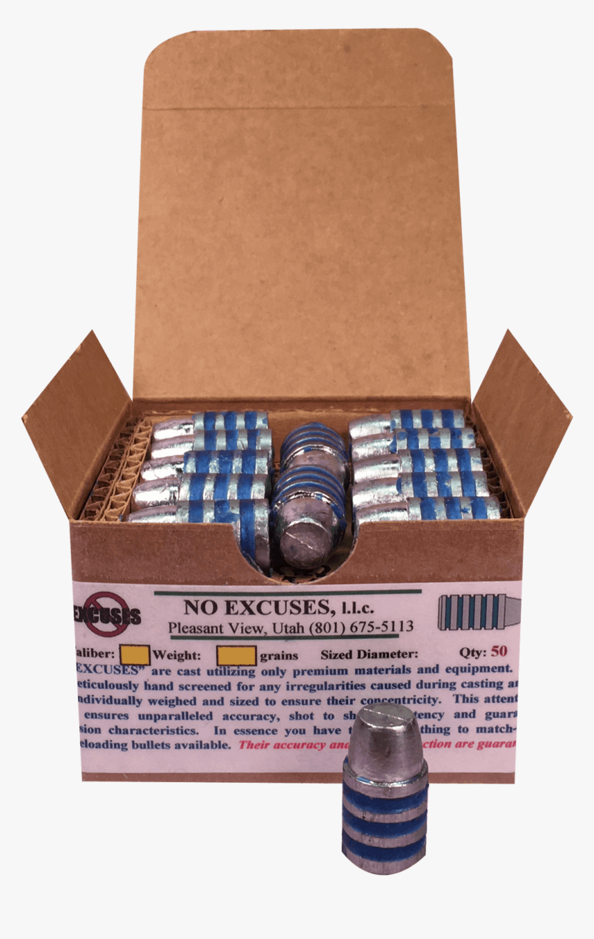 54 Caliber 535 Grain - 54 Caliber Muzzleloader Bullets, HD Png Download ...