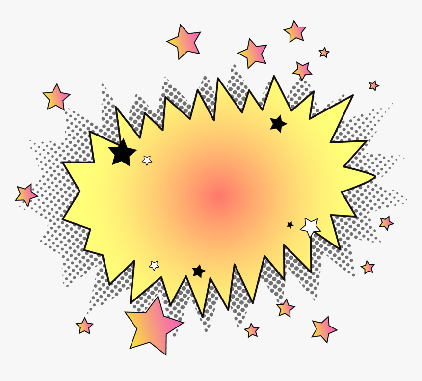 Text Box Computer File - Star Text Box, HD Png Download , Transparent ...