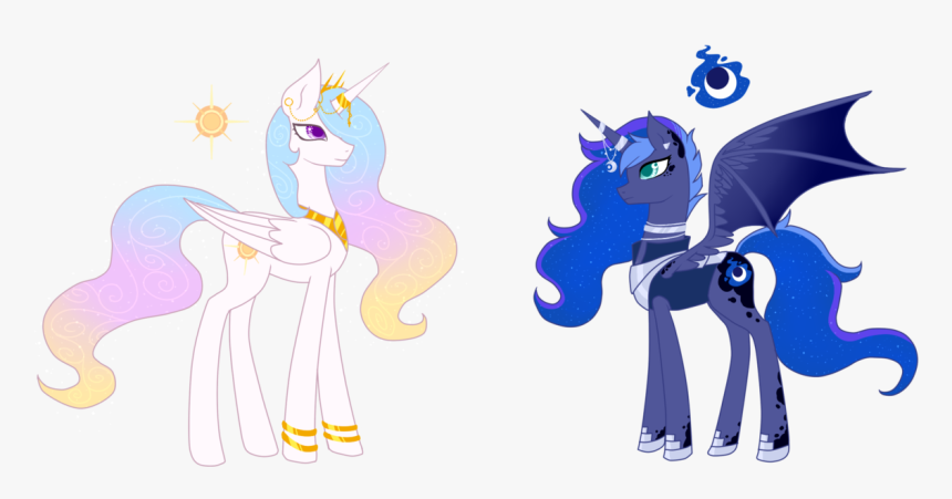 Luna And Celestia Base, HD Png Download , Transparent Png Image - PNGitem