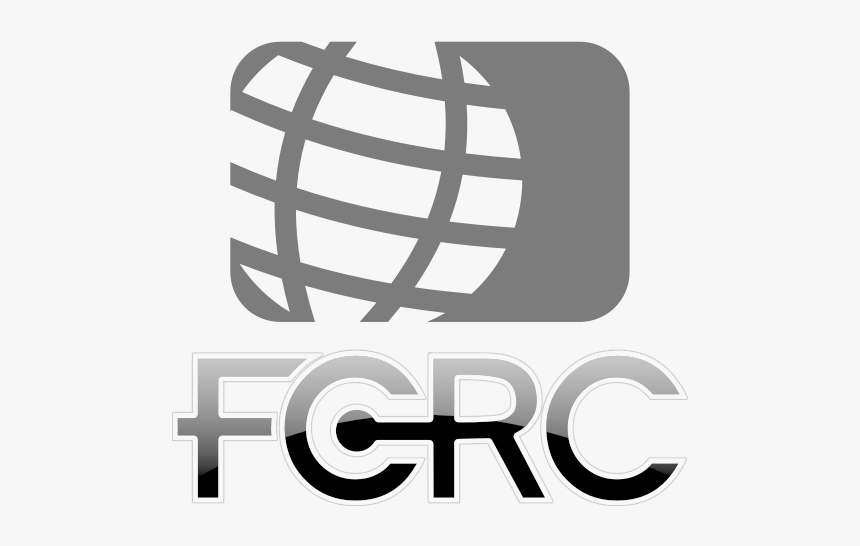Fcrc Globe Logo Vector Illustration In Black And White, HD Png Download ...
