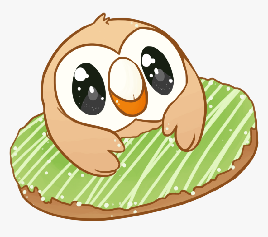 [2016] Rowlet Donut - Cartoon, HD Png Download , Transparent Png Image ...