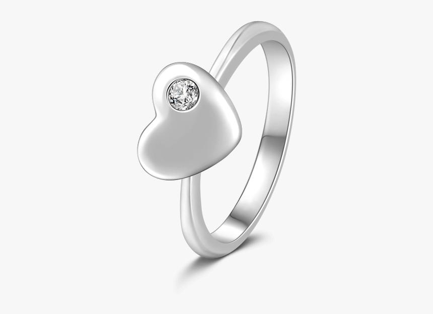 Diamond Heart Ring - Promise Ring Png, Transparent Png , Transparent ...
