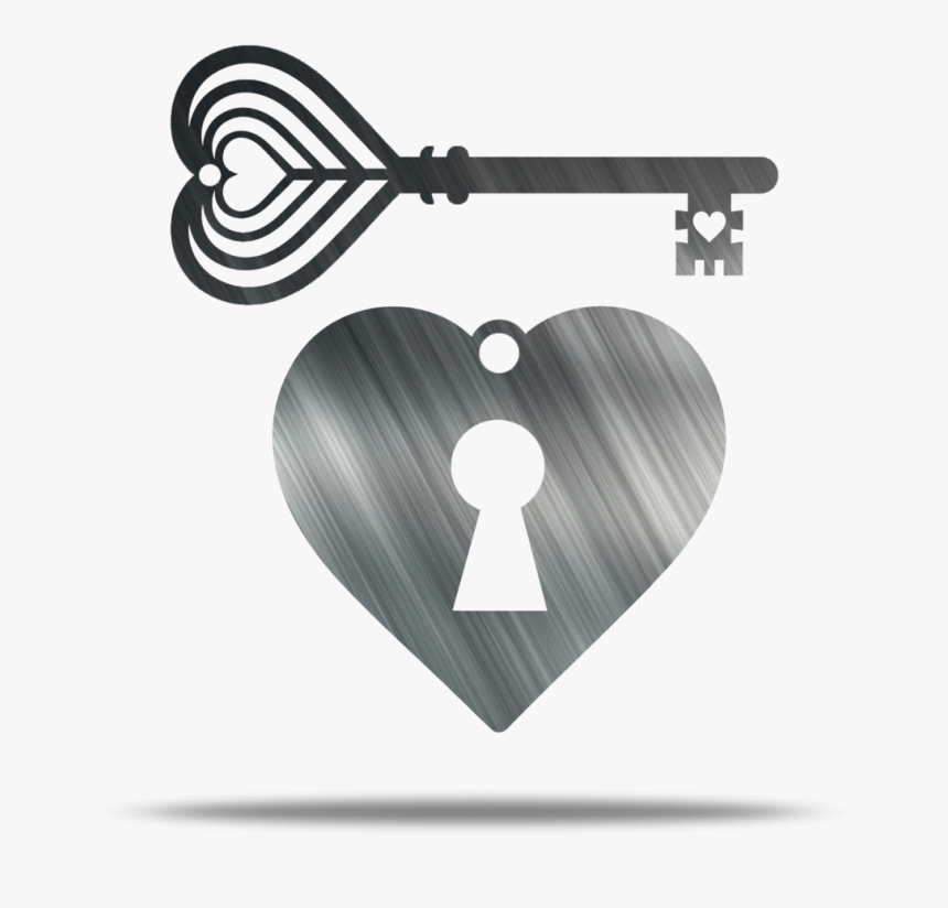 Key And Lock Keychain Set - Heart, HD Png Download , Transparent Png ...