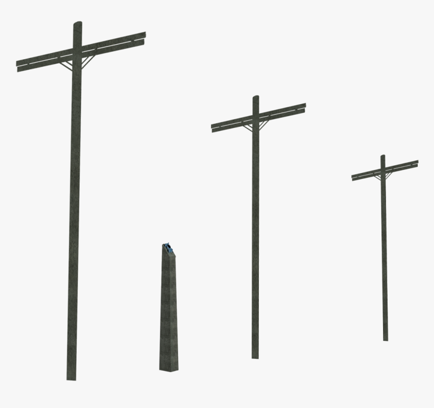 Pole Vector Utility - Cross, HD Png Download , Transparent Png Image ...