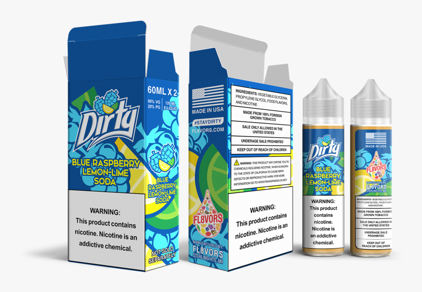 Blue Raspberry Lemon-lime Soda - Carton, HD Png Download , Transparent ...