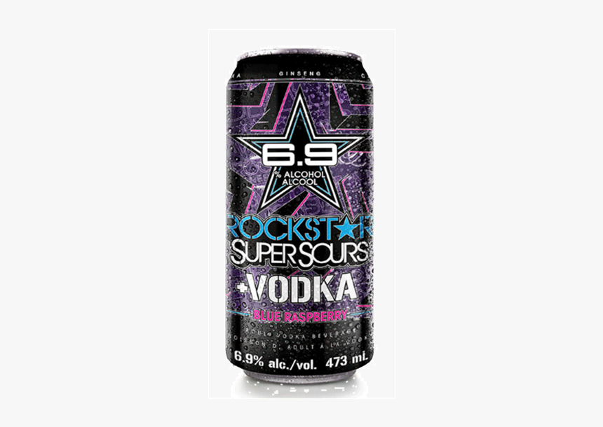 Rockstar Vodka Blue Raspberry 473 Ml - Sports Drink, HD Png Download ...