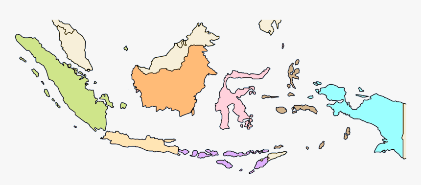 Indonesia Colour - Indonesia Map Transparent Background, HD Png ...