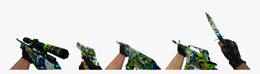 Graffiti Skins Sets - Cs 1.6 M4a1 Skin, HD Png Download , Transparent ...