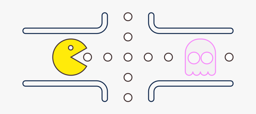 Pacman - Transparent Background Pac Man Printable, HD Png Download ...