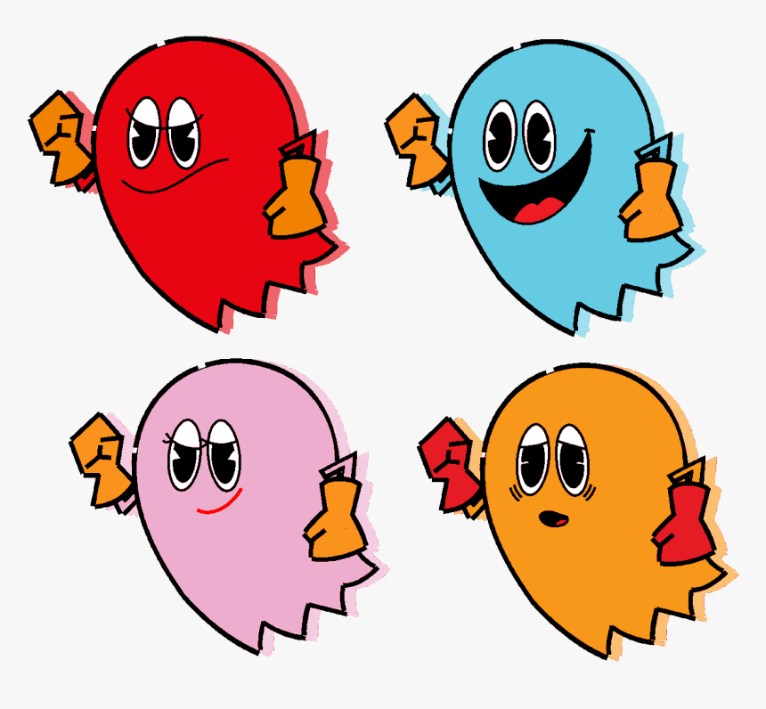 Pac Man Blinky Pinky Inky Clyde