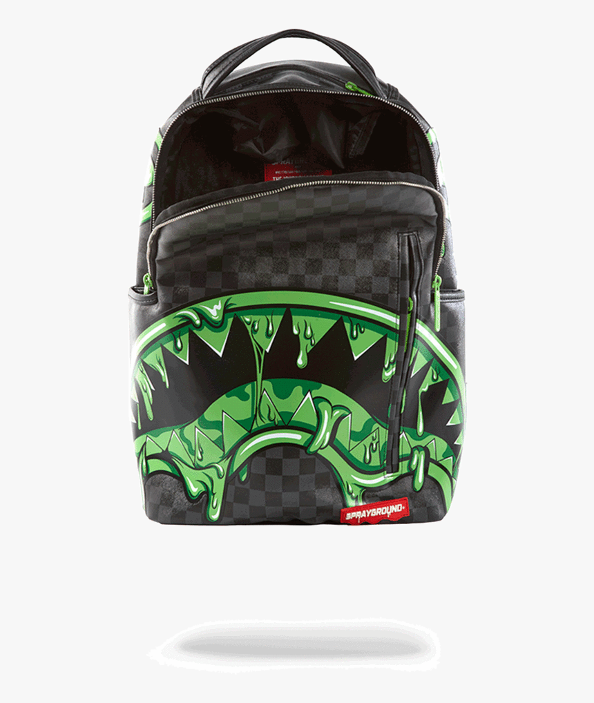 Sprayground Slime Shark Backpack, HD Png Download , Transparent Png ...