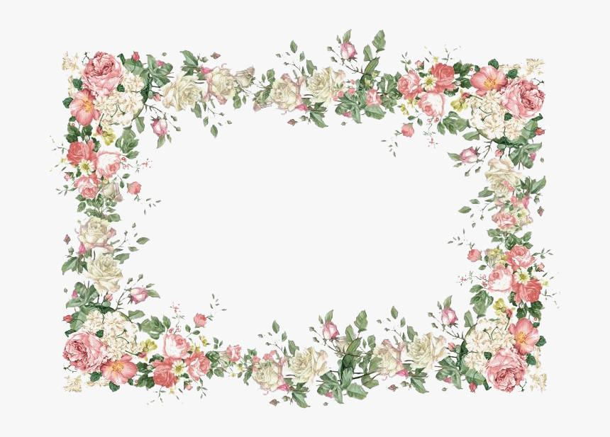 Square Flower Frame Png High Quality Image - Background Transparent ...