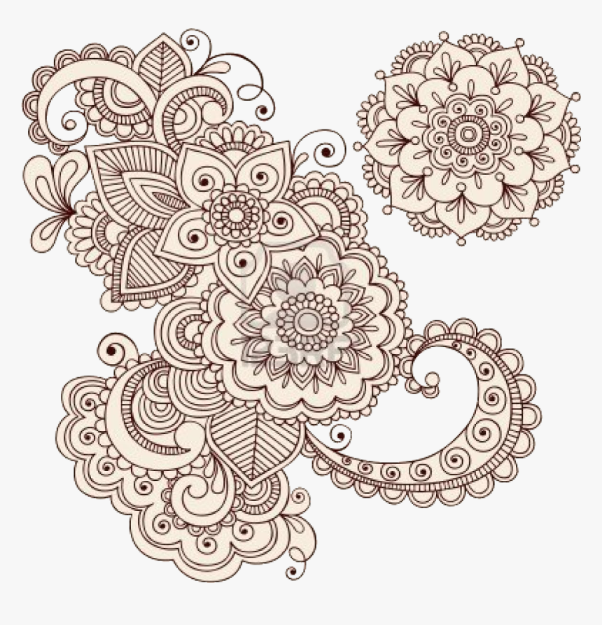 Transparent Henna Clipart - Free Flower Ornament Vector, HD Png ...