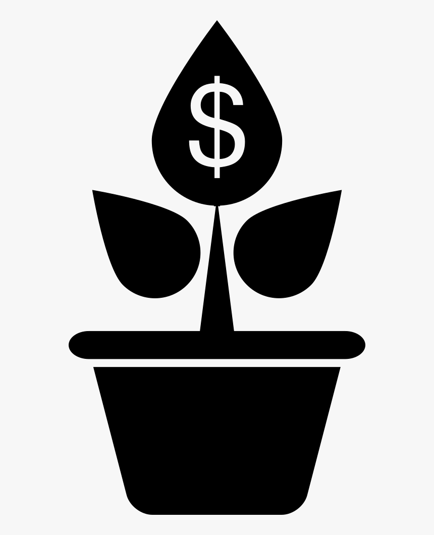 Dollars Growing On A Plant - Money Plant Icon Png, Transparent Png ...