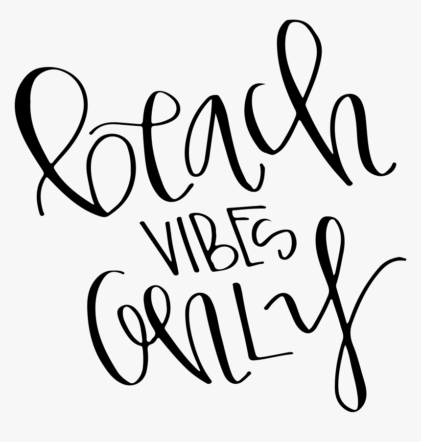 Beach Calligraphy Png, Transparent Png , Transparent Png Image - PNGitem