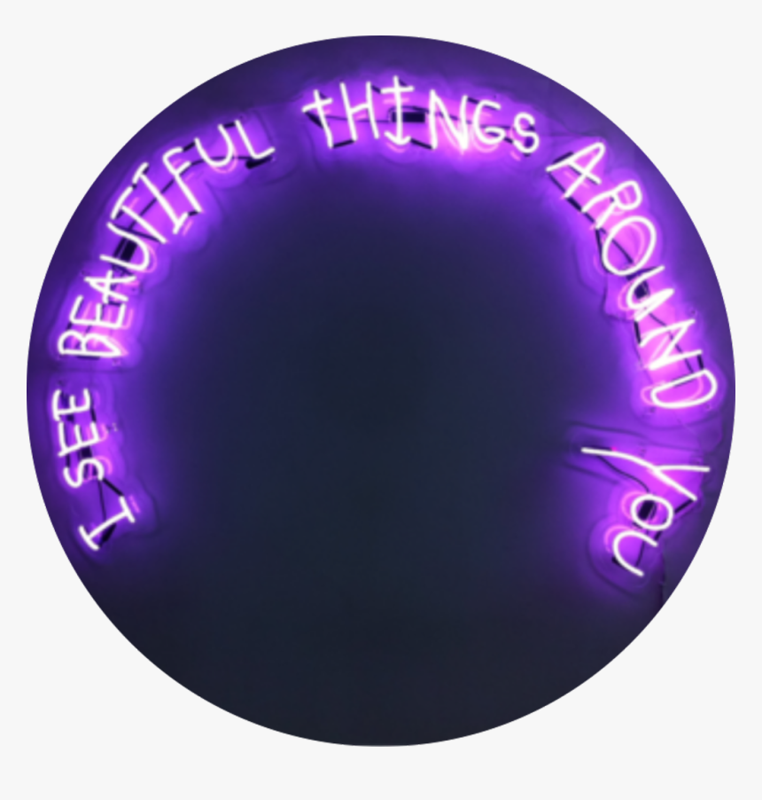 Aesthetic Neon Lights Words, HD Png Download , Transparent Png Image ...