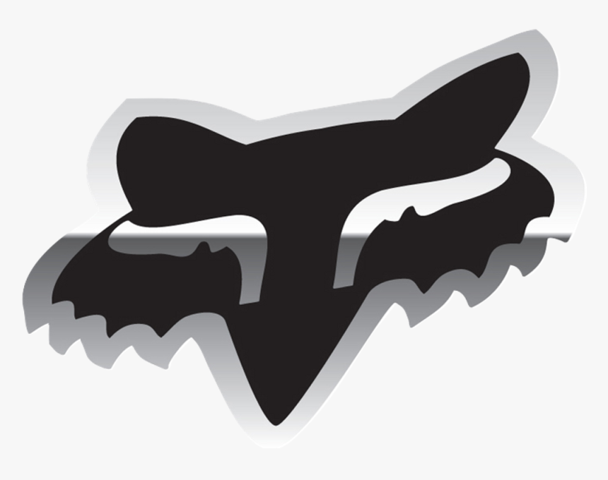 Fox Head Sticker Chrome 1600x V - Fox Racing Stickers, HD Png Download ...