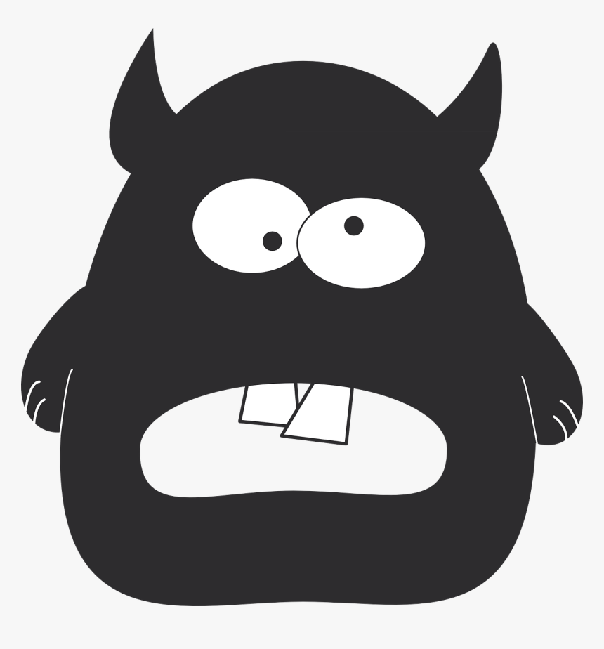Monster Nasty Devil Free Photo - Cute Black Monster Png, Transparent ...