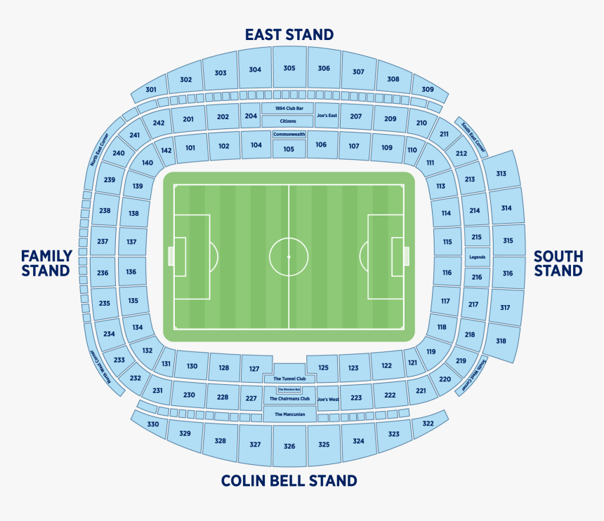 Etihad Stadium Block 313 , Png Download - 93 20 Lounge Man City ...