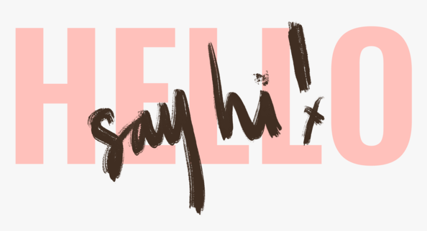 Say Hi Holly Medway Photography - Calligraphy, HD Png Download ...