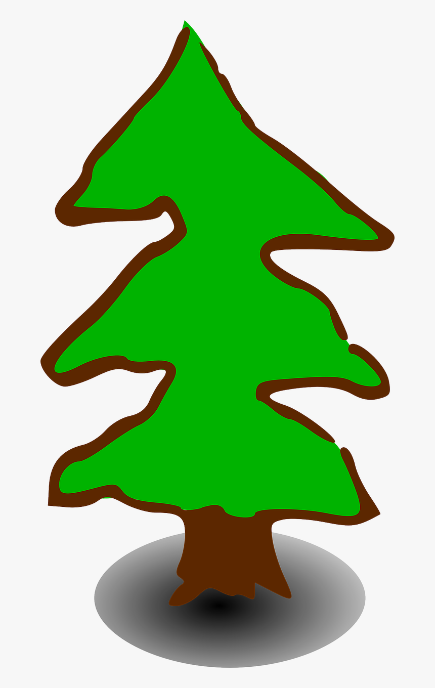 Tree Signs On Map Clipart , Png Download - Cartoon Pine Tree ...