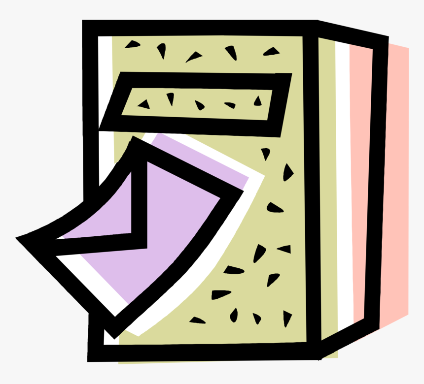 Vector Illustration Of Letter Box Or Mailbox Receptacle, HD Png ...
