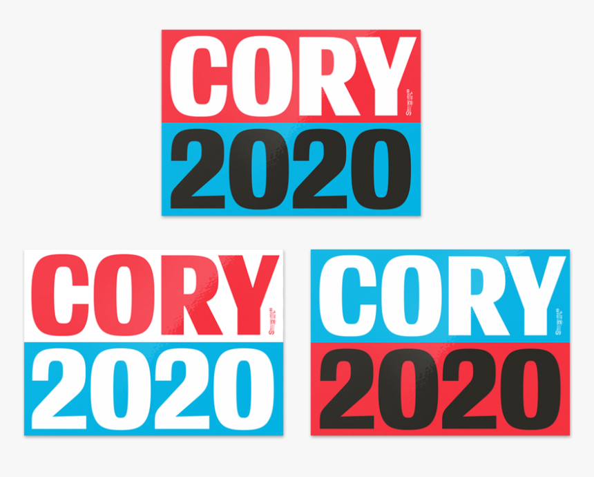 Cory 2020 Bumper Stickers - Cory Booker Campaign Logo, HD Png Download ...