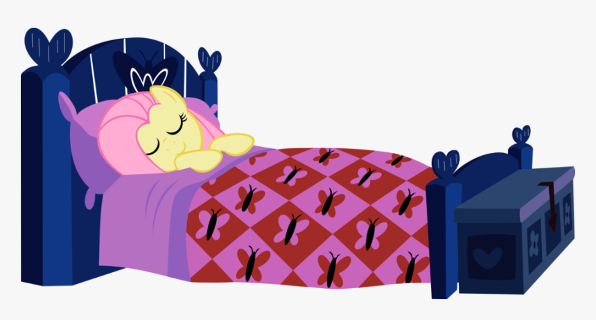 Download Fluttershy Sleeping In Bed Clipart Fluttershy - My Little Pony ...