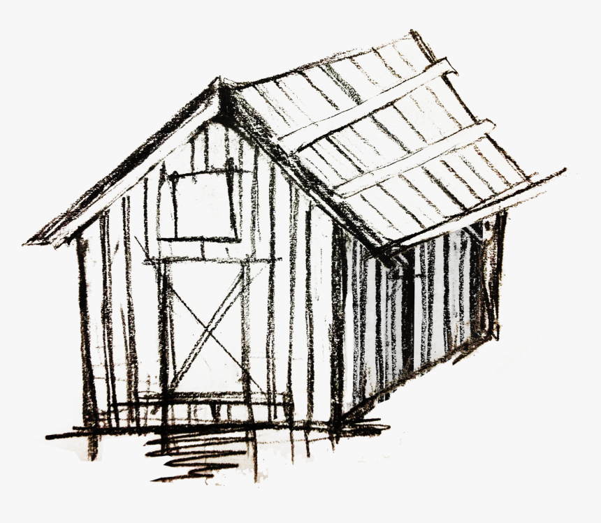 Shed Drawing Detail - Shed Sketch Transparent, HD Png Download ...